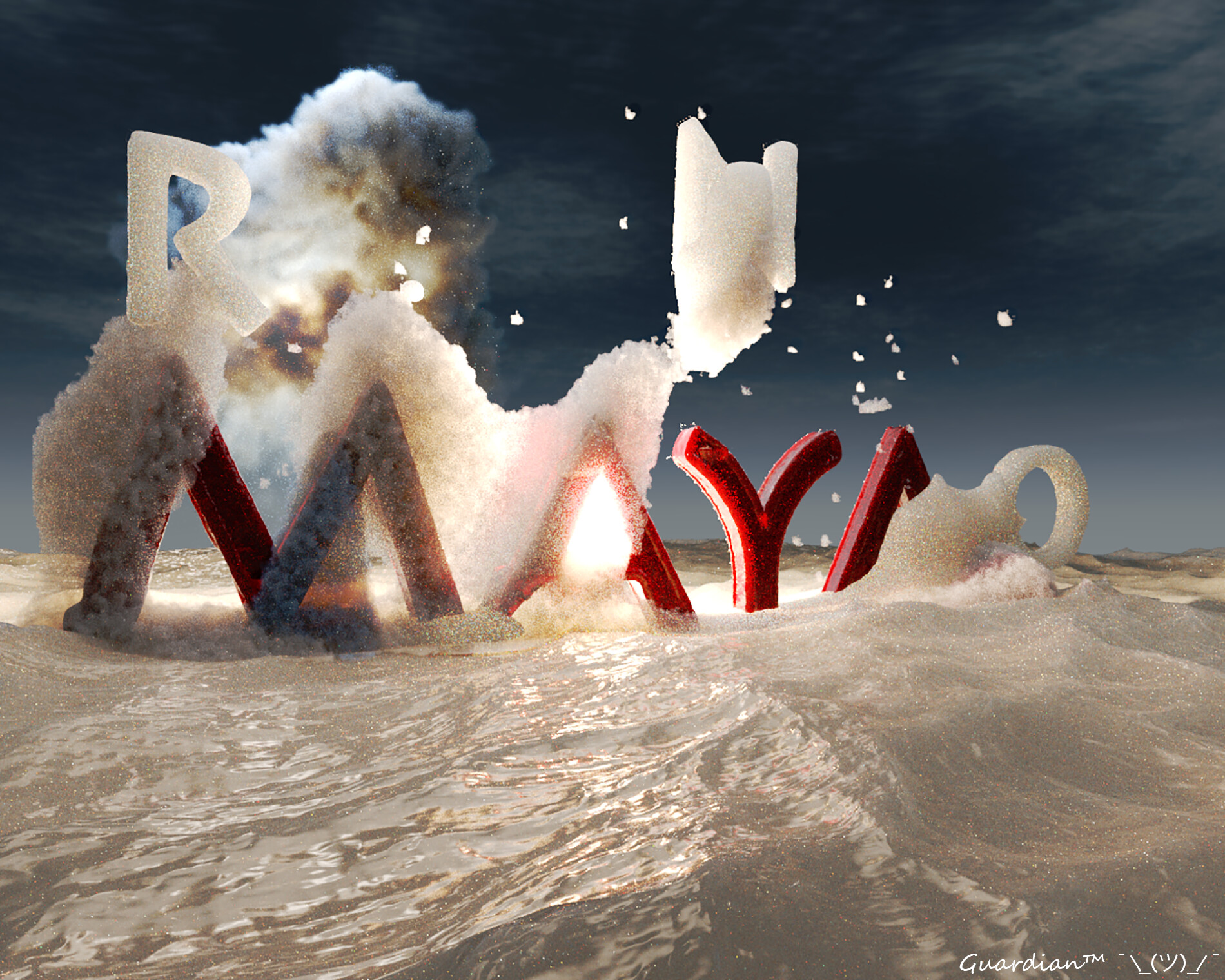 ArtStation - Maya Logo Dynamics, Lighting, Shading and Rendering Tutorial 1