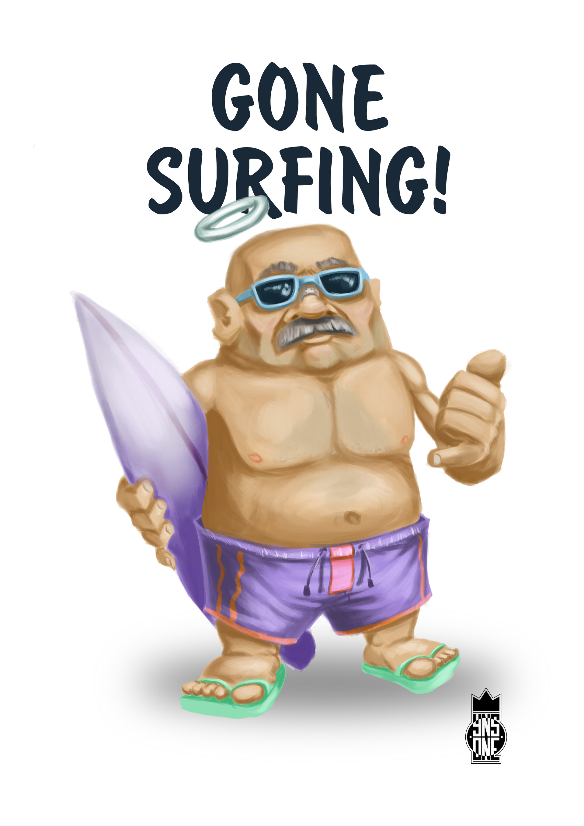 ArtStation - Surfer Dude