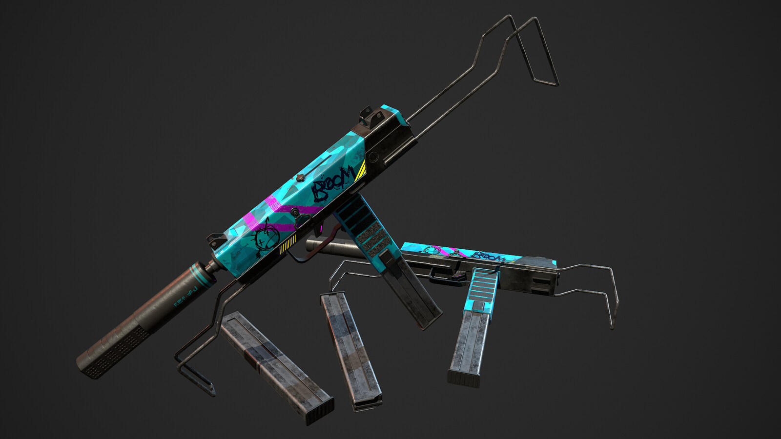 Igor Fagone - Cyberpunk Submachinegun