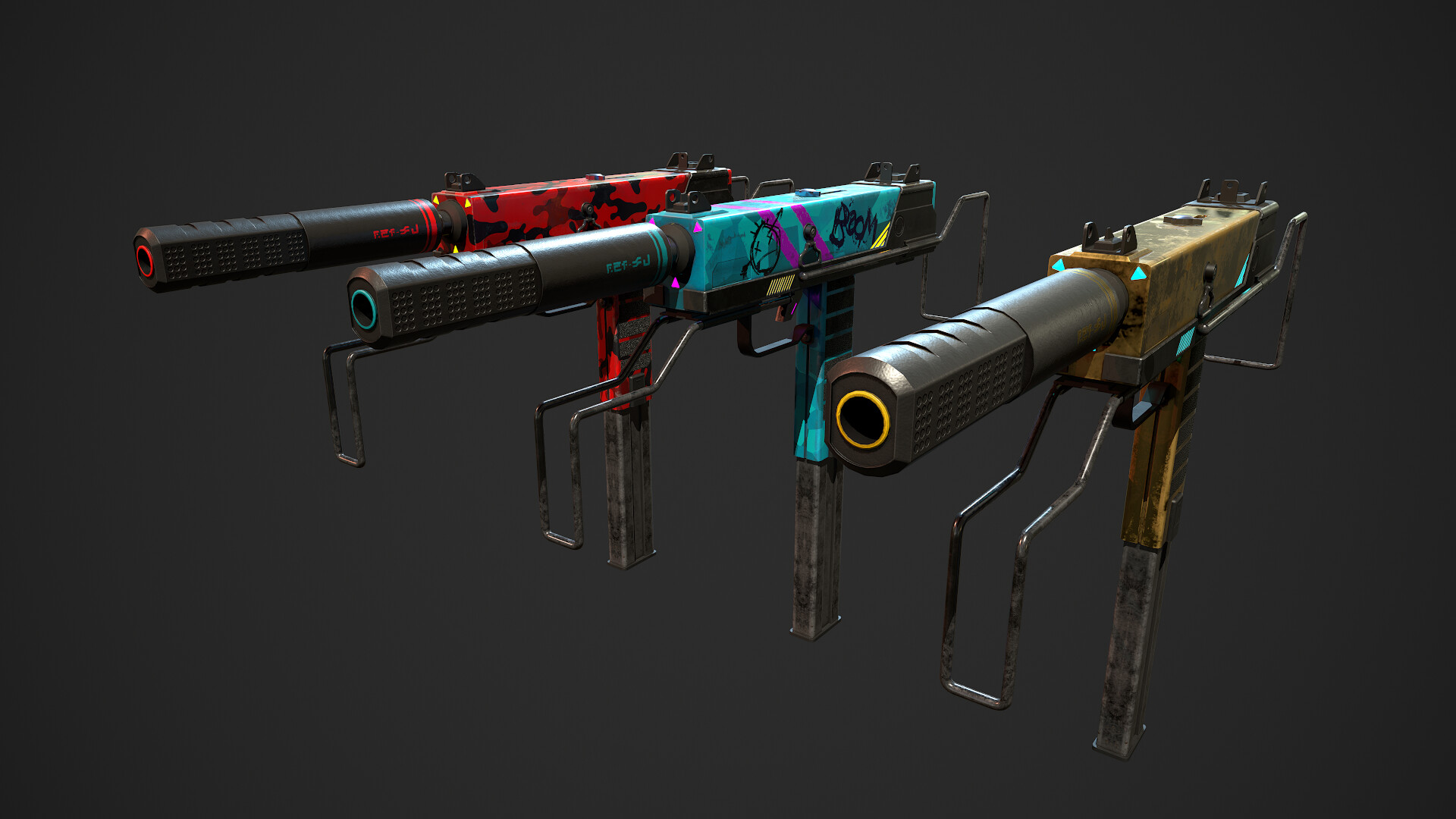 Igor Fagone - Cyberpunk Submachinegun