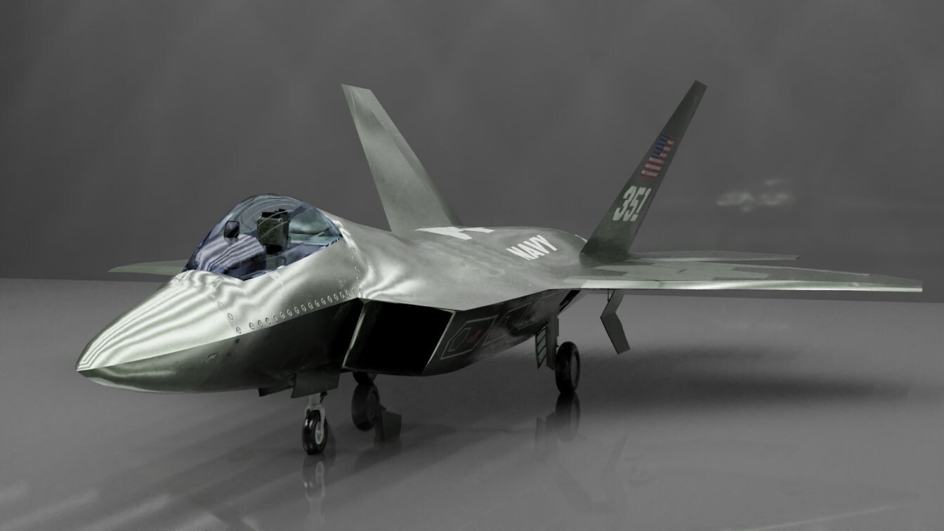 ArtStation - F-22 Raptor