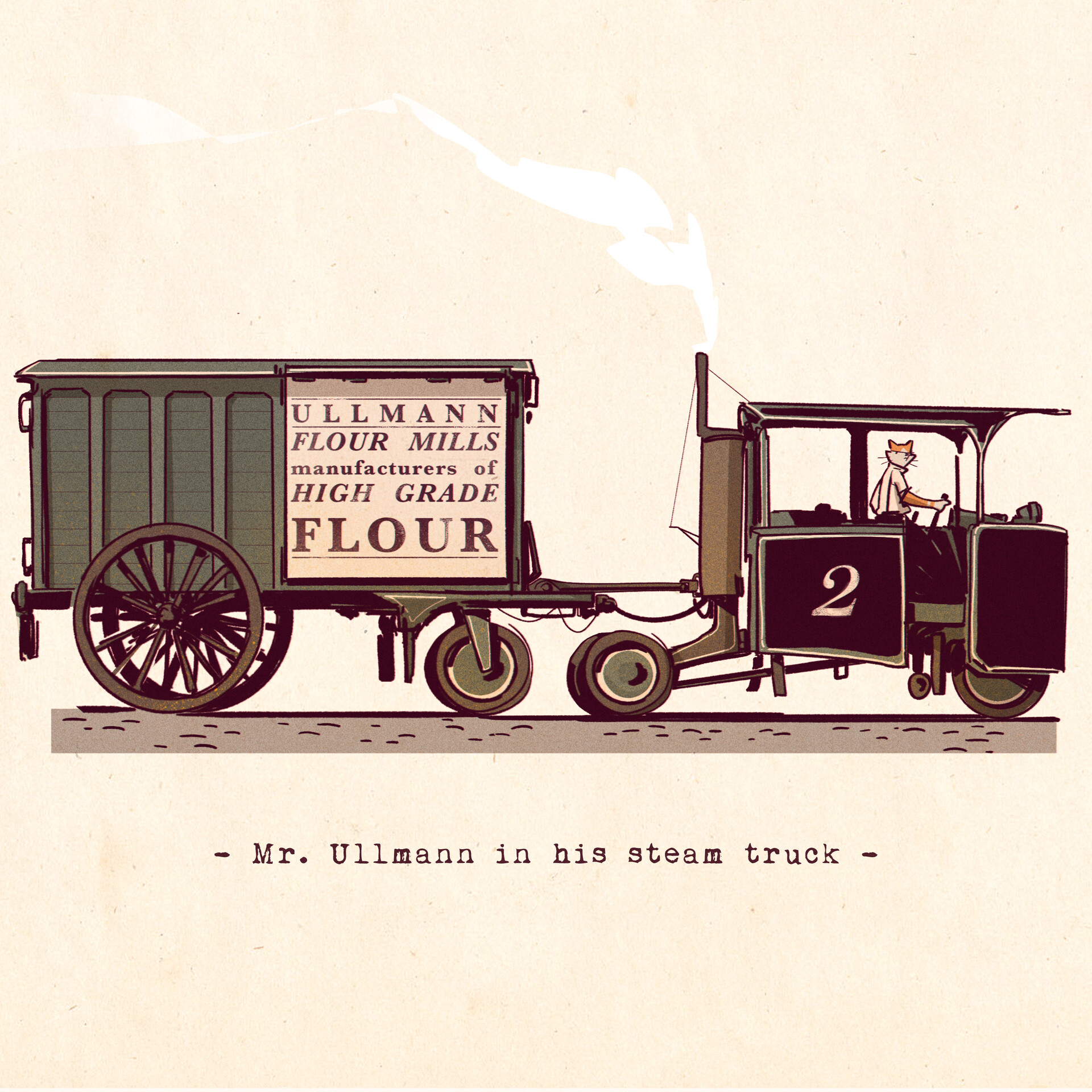 ArtStation - steam truck