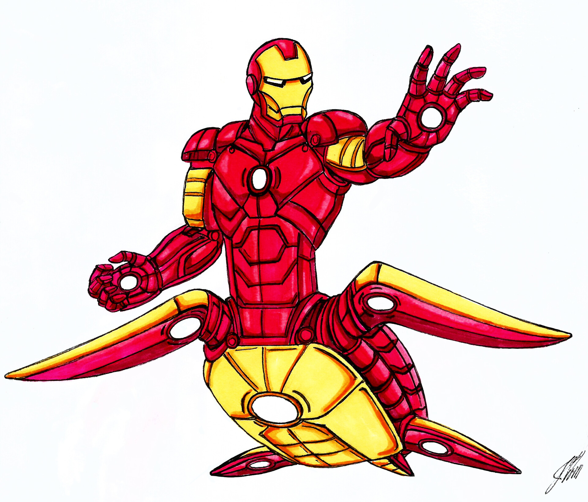 ArtStation - Iron Man (Mermay - Sea Turtle)