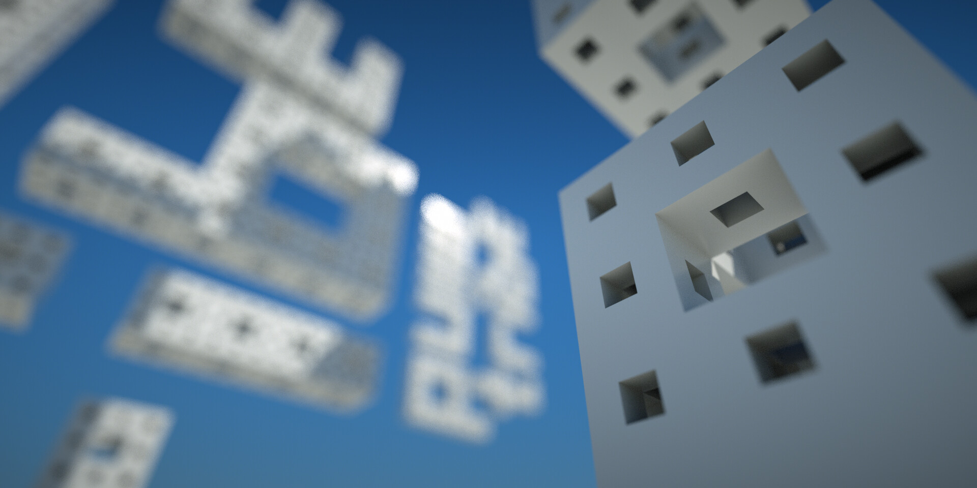 Doug MacMillan - Mind Tribe logo as a Menger Sponge