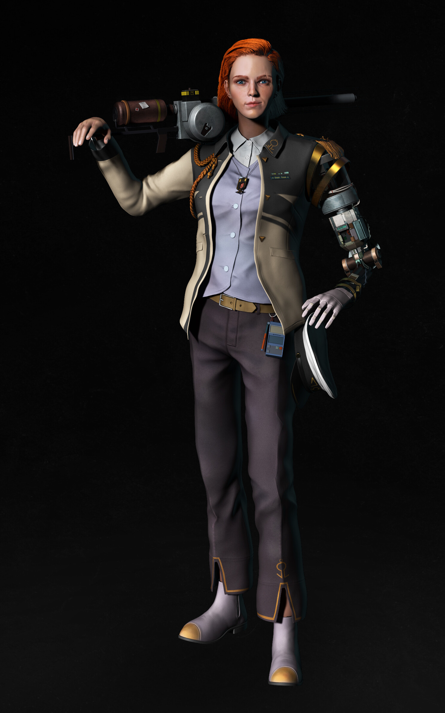 ArtStation - Capt. Elina Tann - Sculpt