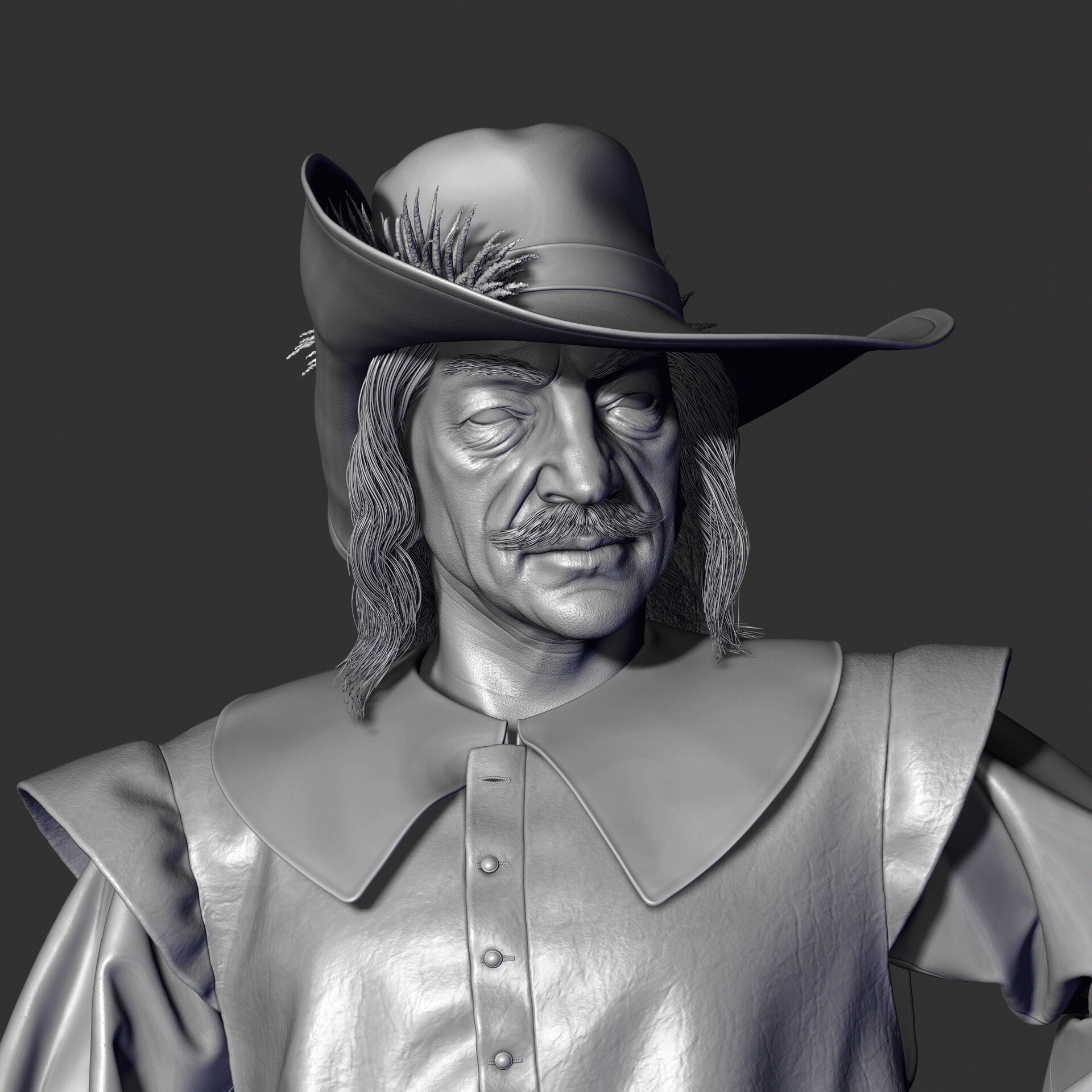 ArtStation - Old Musketeer (Mikhail Boyarskiy Likeness)