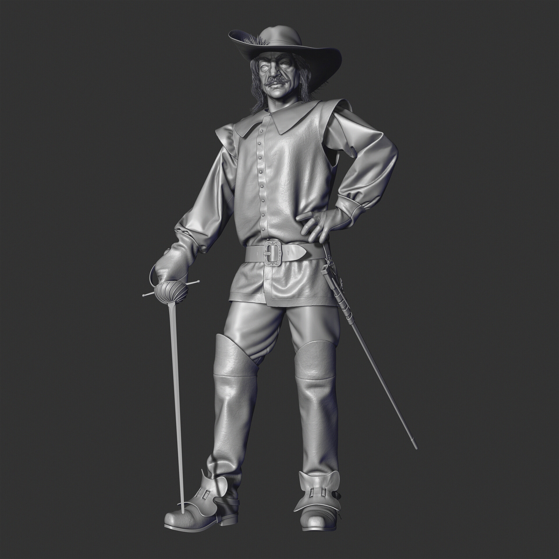 ArtStation - Old Musketeer