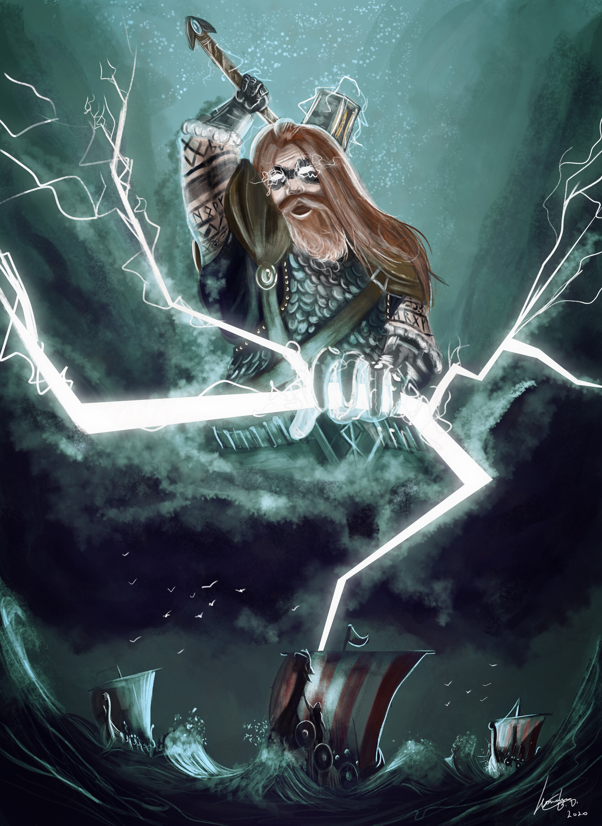 ArtStation - Thor, The Lightning Forger