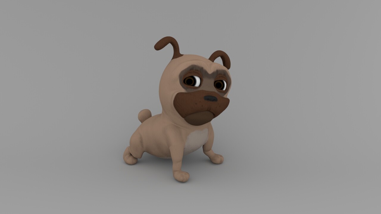 ArtStation - Dogo personaje para animación.