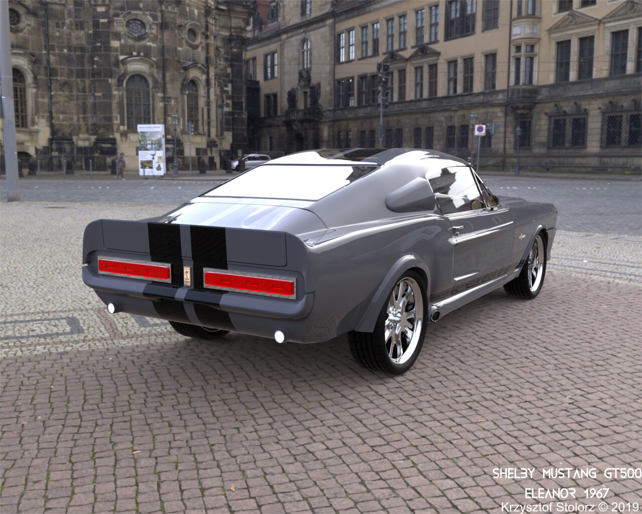 Shelby Mustang Rear View