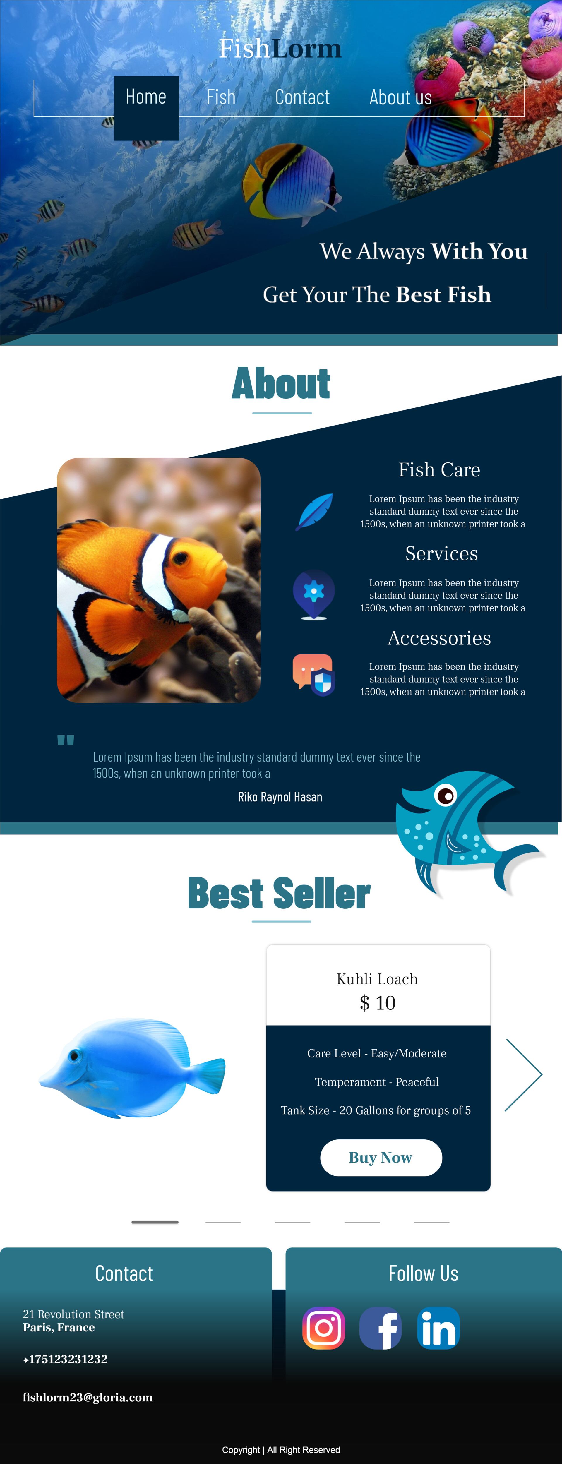 ArtStation - Web Design FishLorm