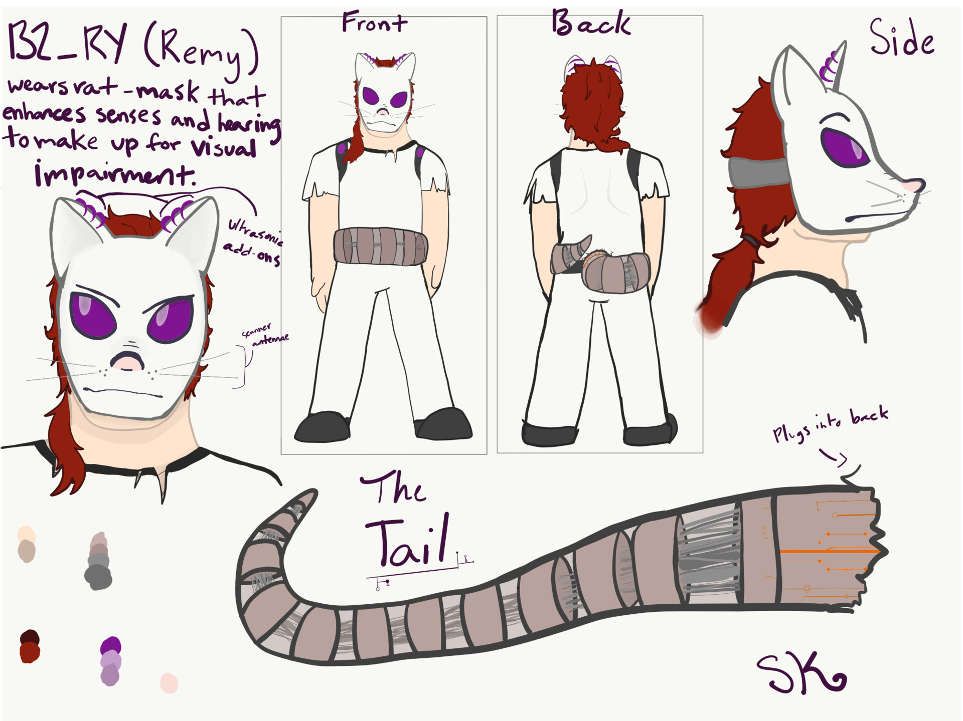 ArtStation - Remy- Reference Sheet (2017)