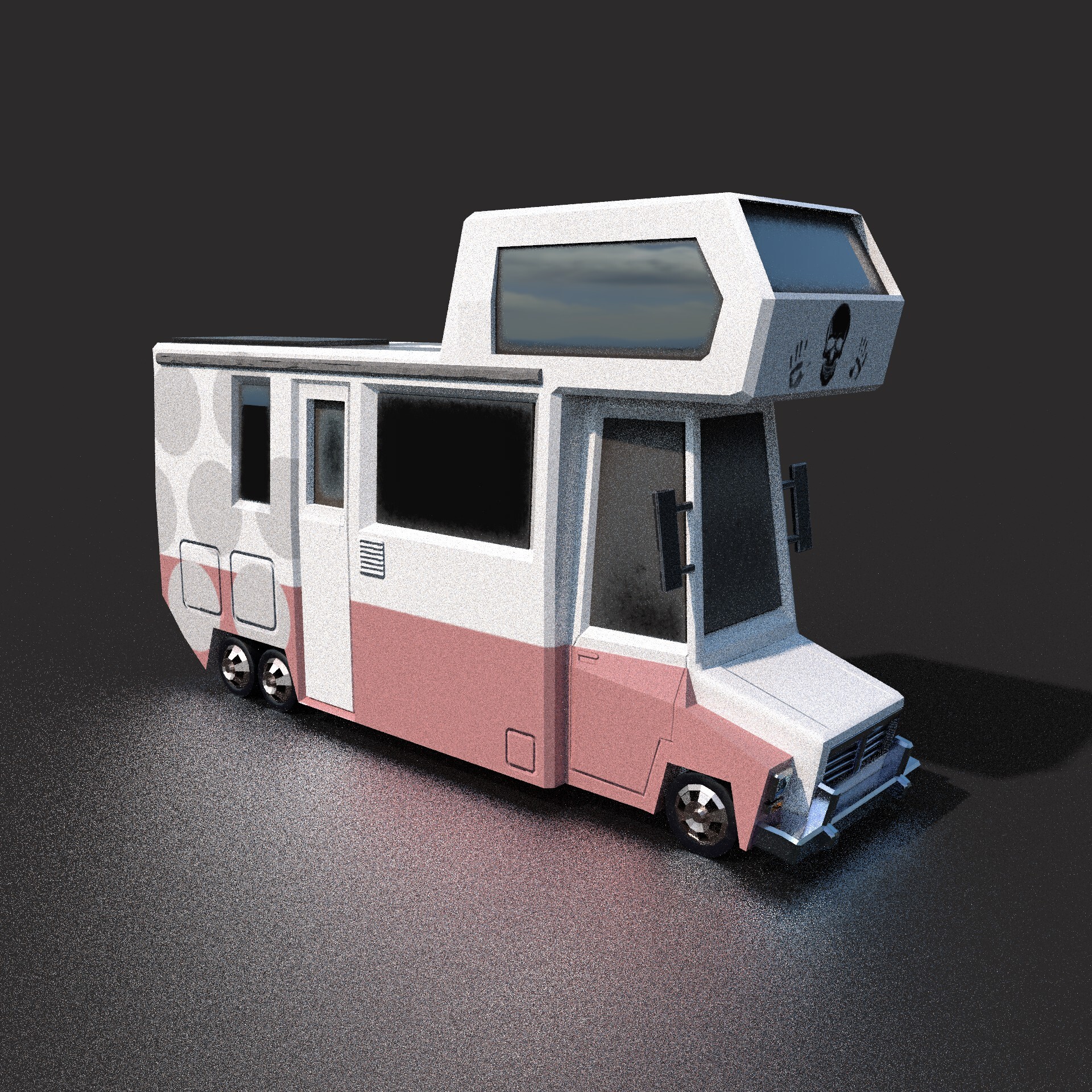 ArtStation - 3D Cartoon Caravan Model