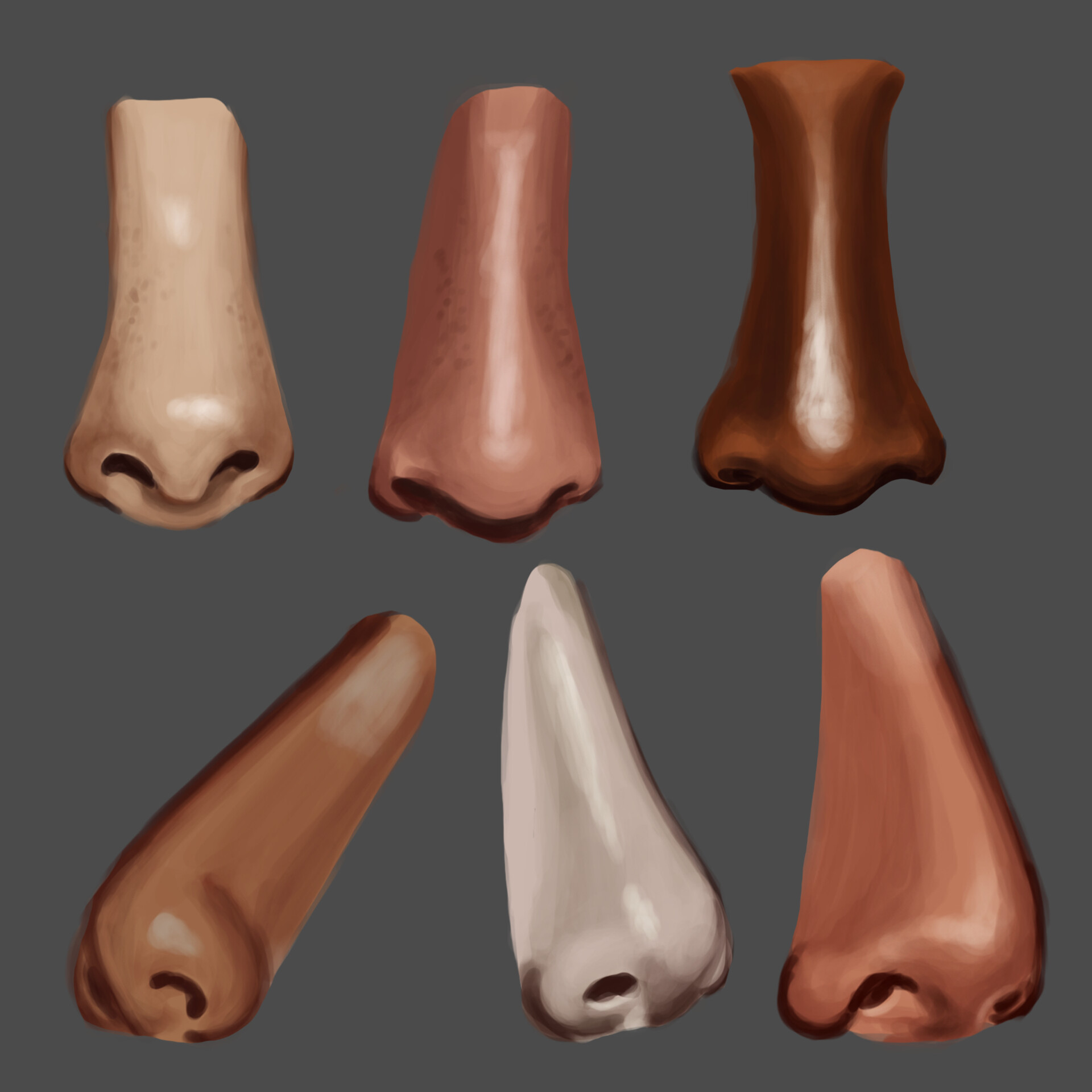 ArtStation - Nose studies