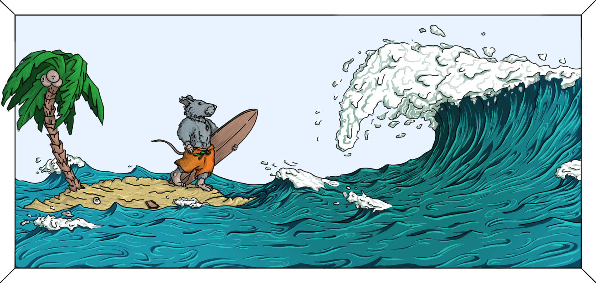 ArtStation - Surfer Rat