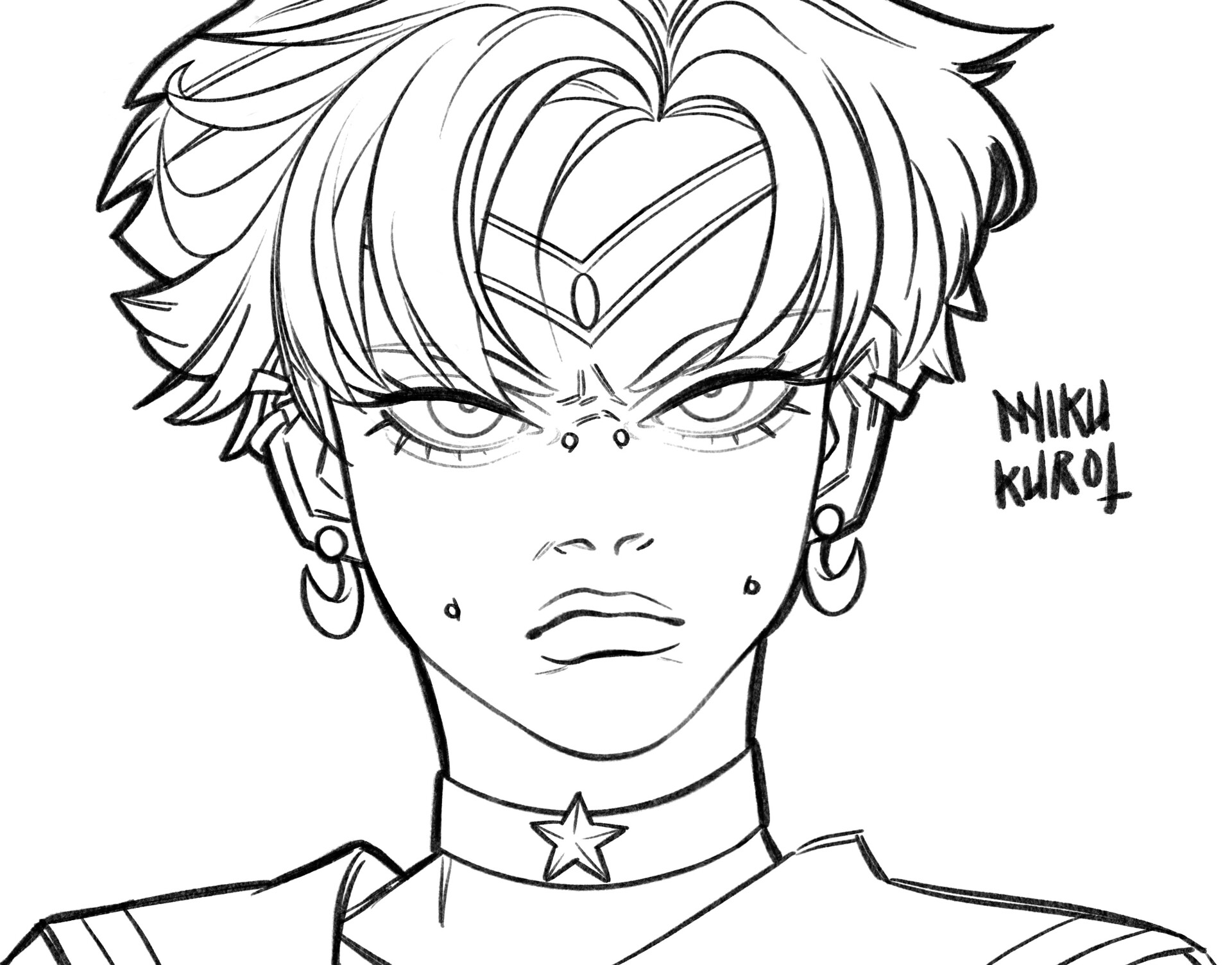 sailor uranus coloring pages