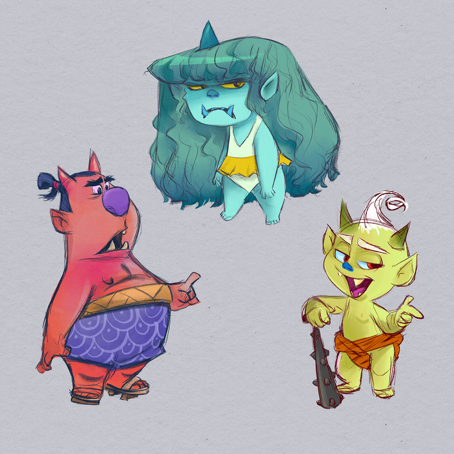 ArtStation - Oni toddlers_01