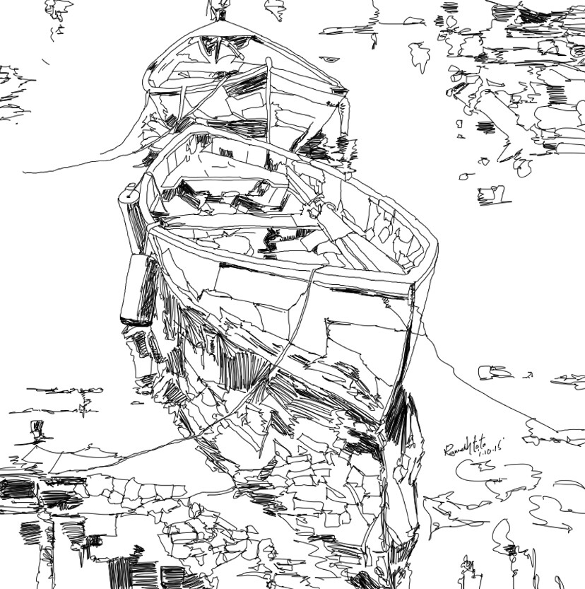 ArtStation - Boat Drawing