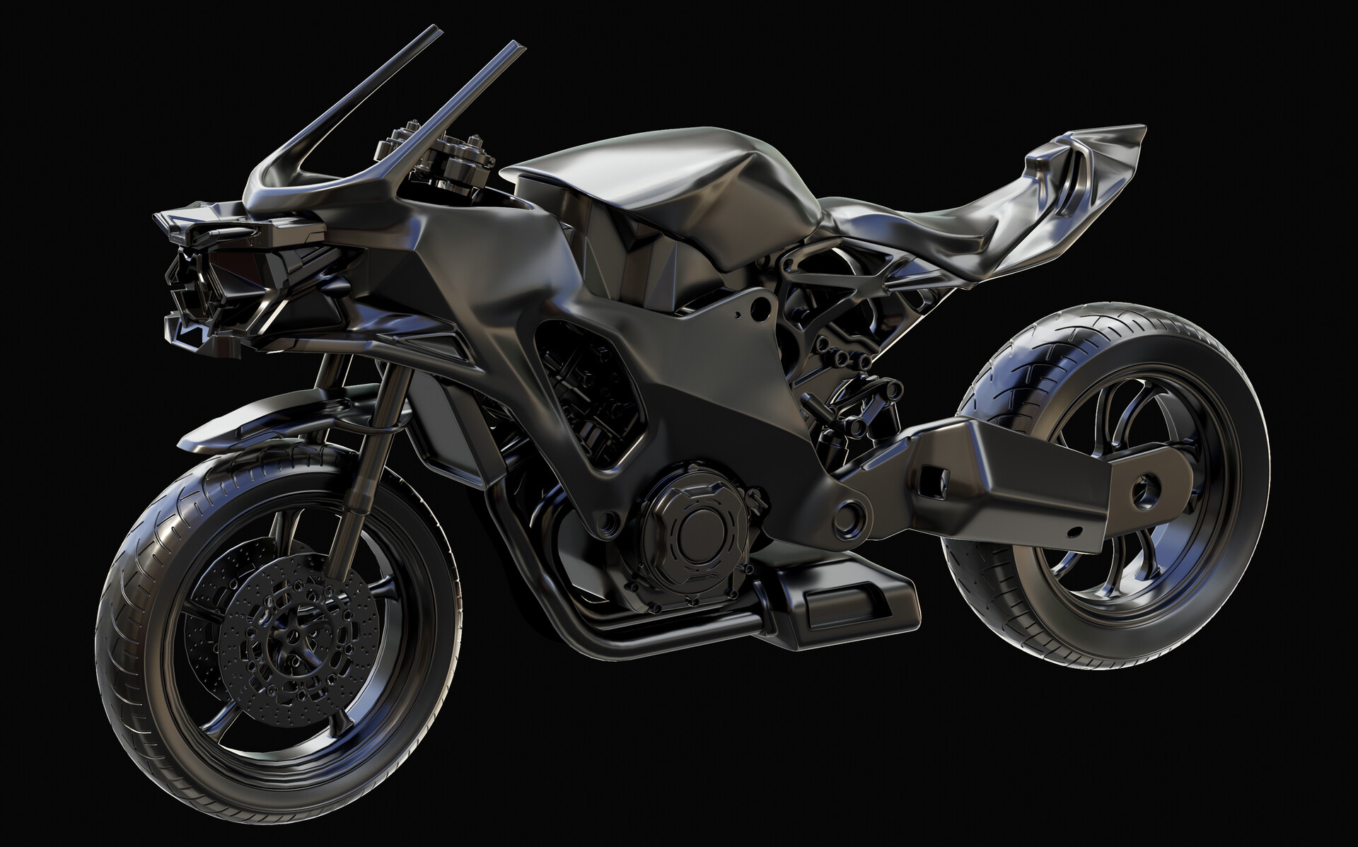 ArtStation - WIP Cyber bike