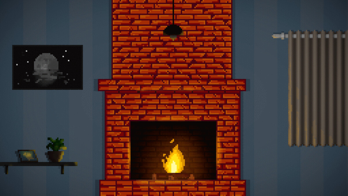ArtStation - Cozy Fireplace