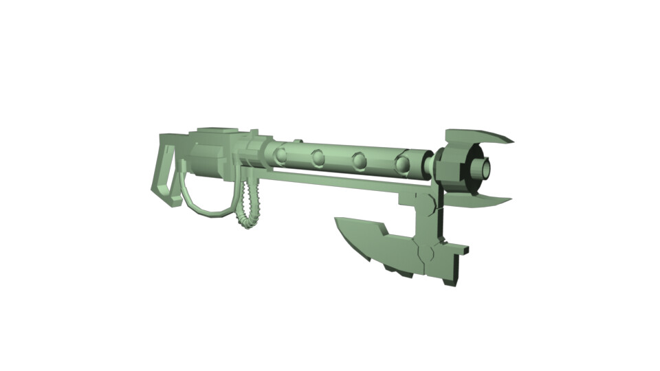 ArtStation - Necron Gauss Flayer WIP