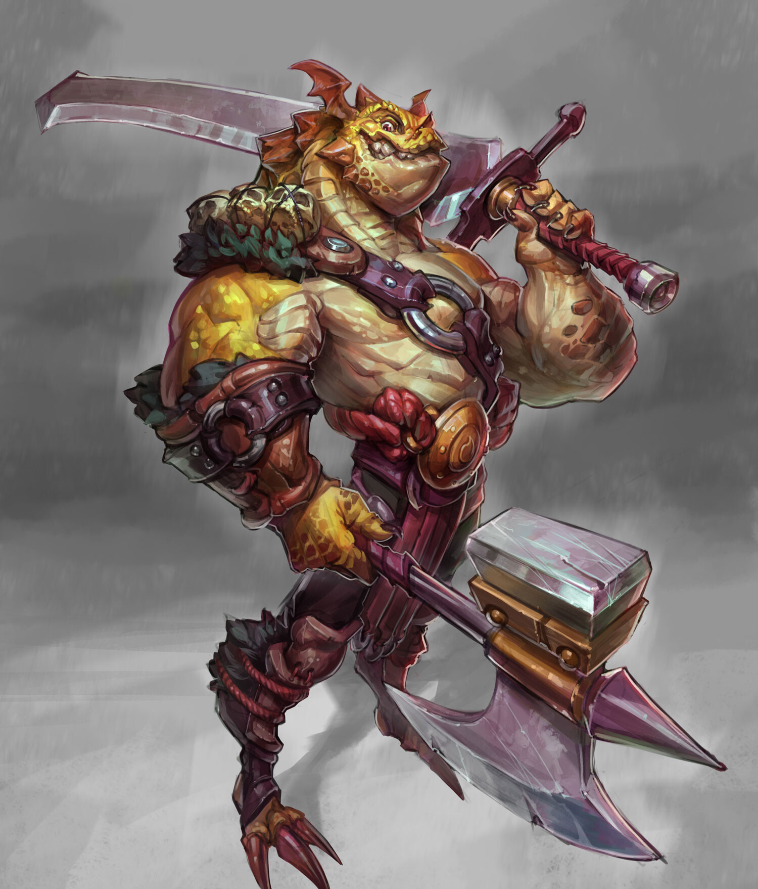 ArtStation - Dragon Barbarian