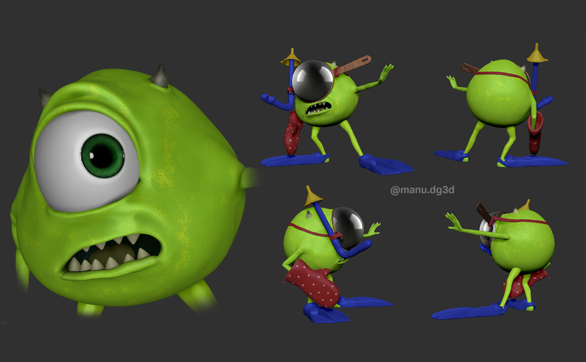 Manu Teragni - Mike Wazowski (Pixar's Monsters INC.)