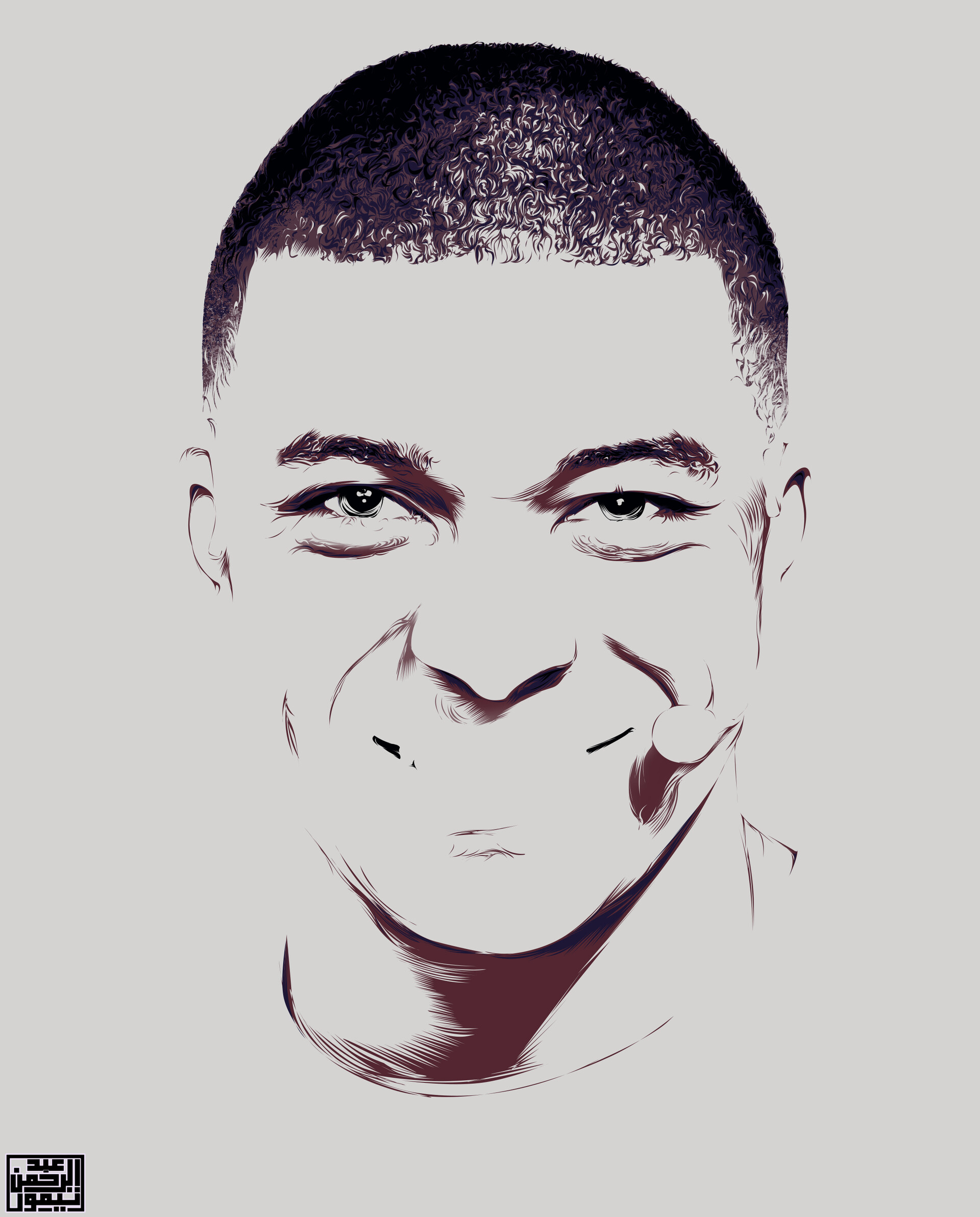 Abdelrahman Taymour - Kylian Mbappe - Vector art