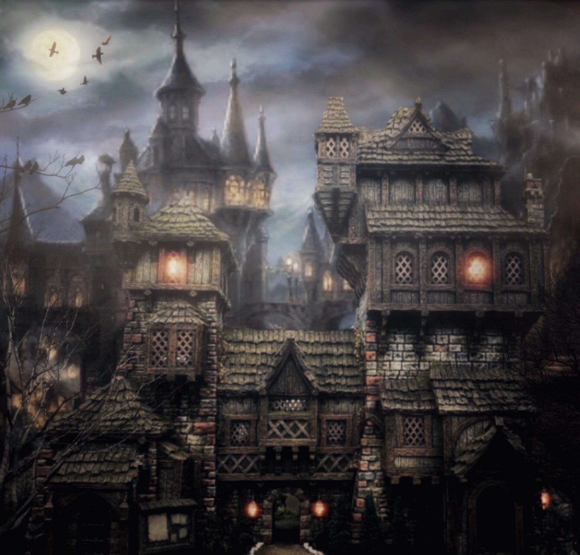 Fantasy Medieval City Art