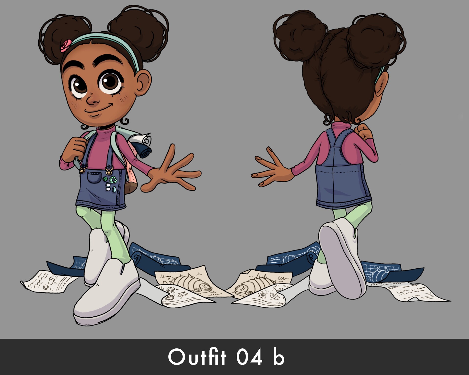 ArtStation - Little Girls Inventor - Outfit Designs