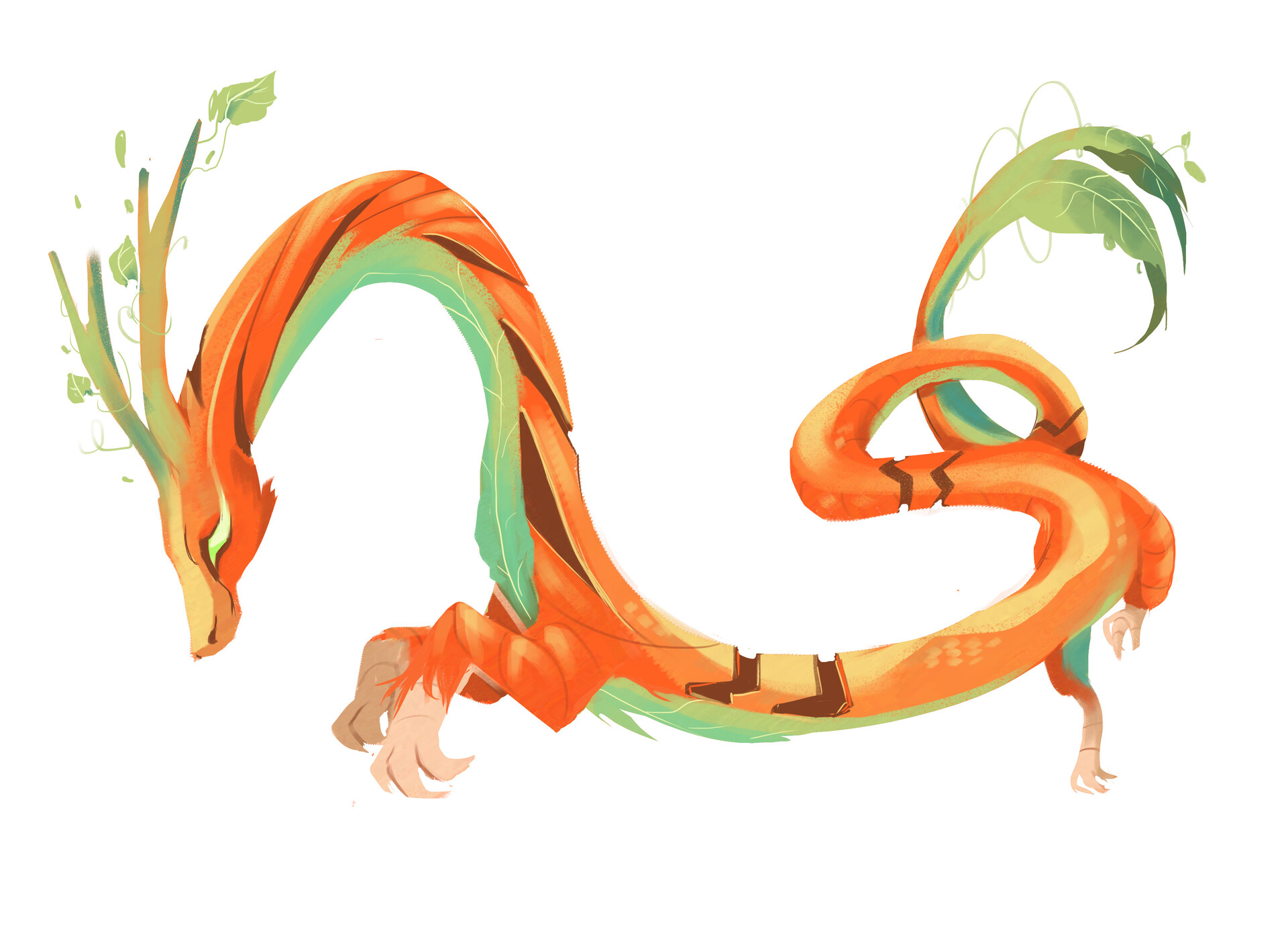 how to draw a pumpkin dragon