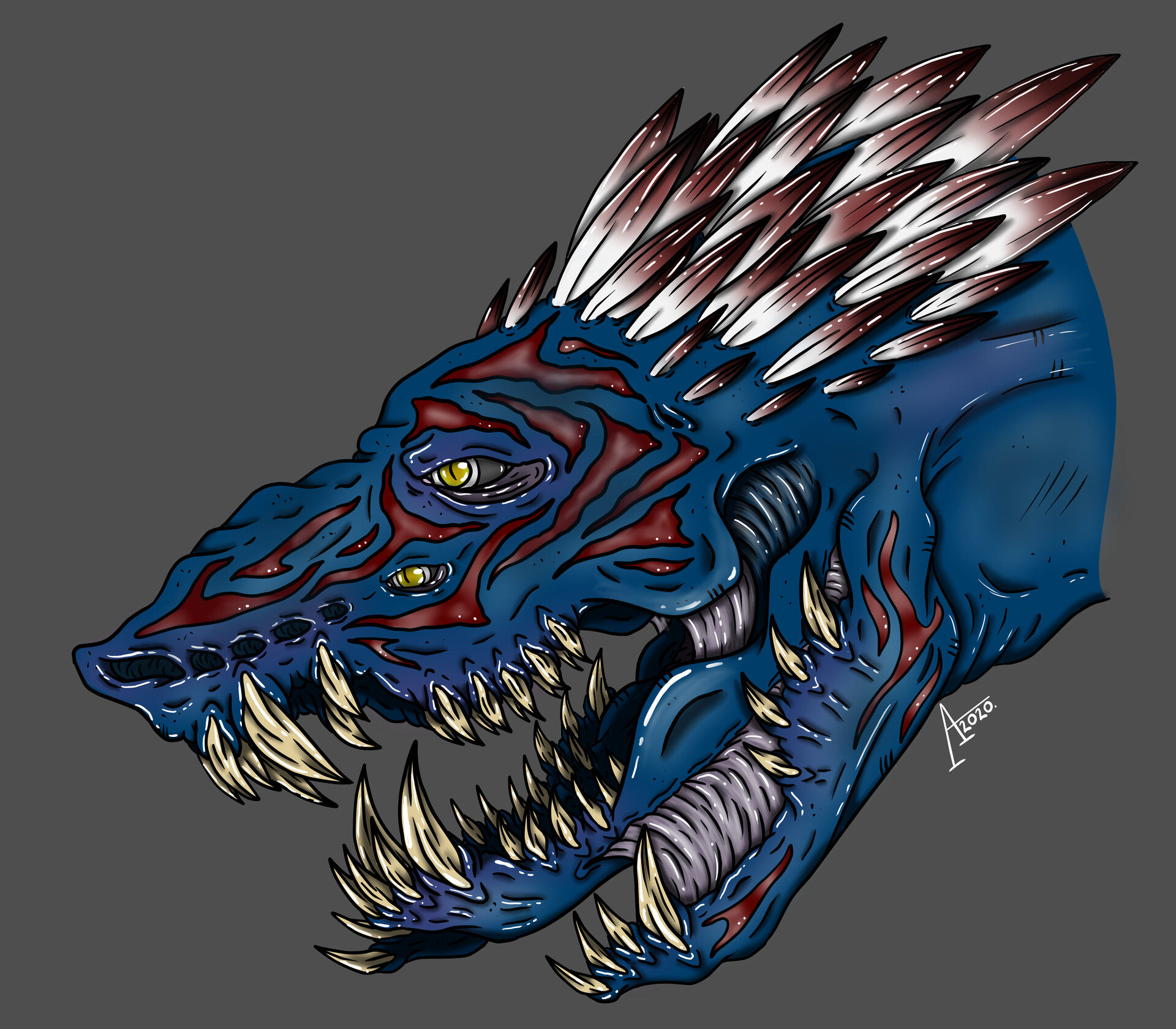 ArtStation - Twin Jaw Dragon