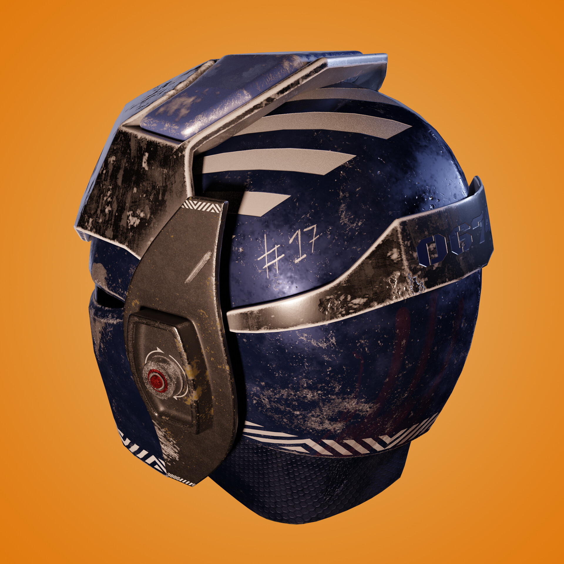 Adrián Videla - Sci-Fi Police Helmet