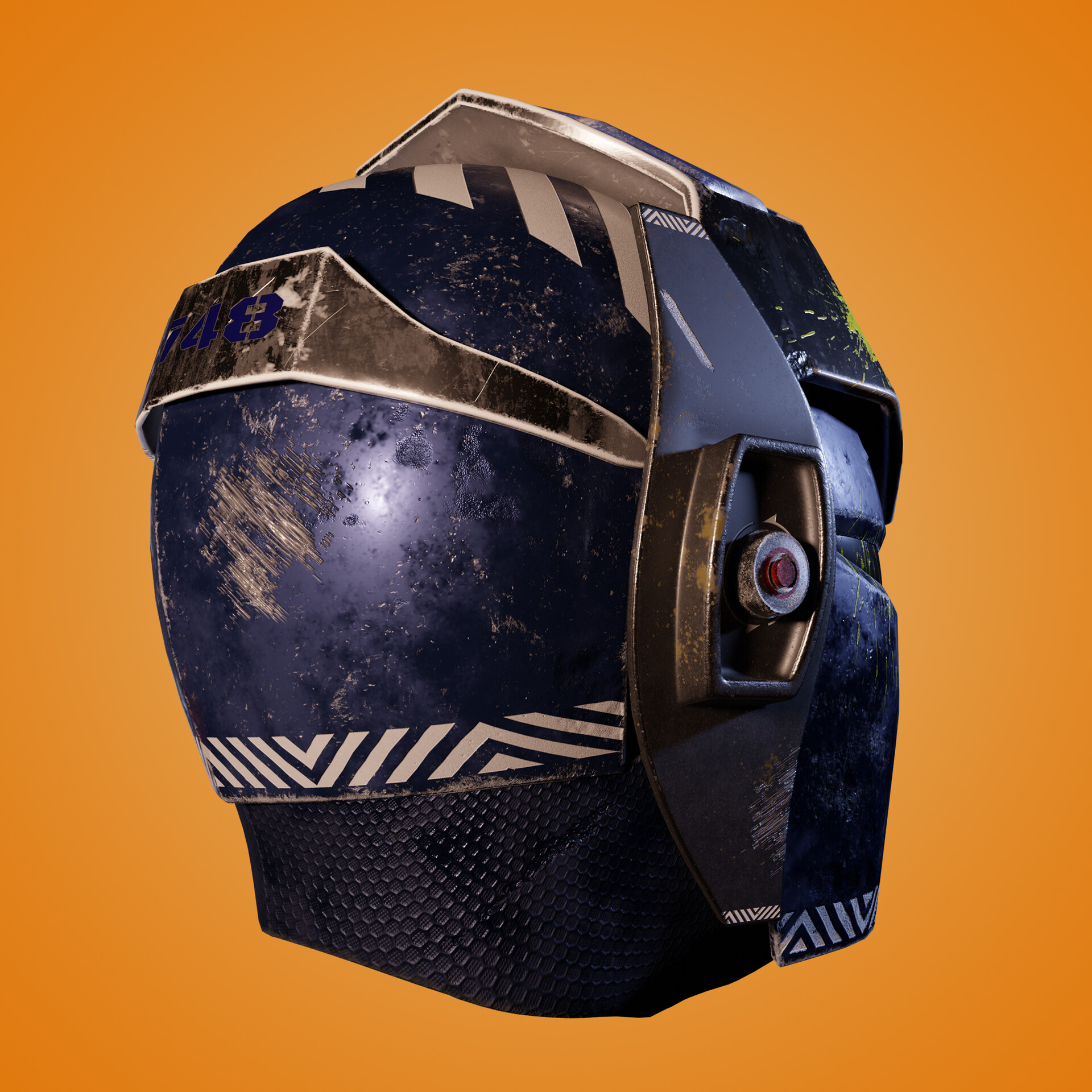 Adrián Videla - Sci-Fi Police Helmet
