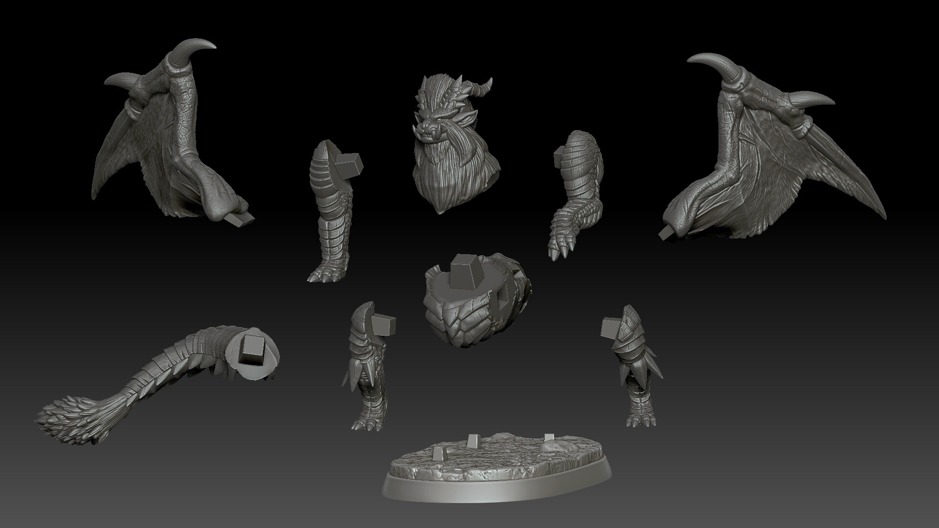 Leandro Hewitt - Teostra - Monster Hunter - Sculpt