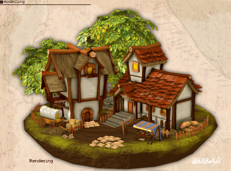 ArtStation - Fantasy Village