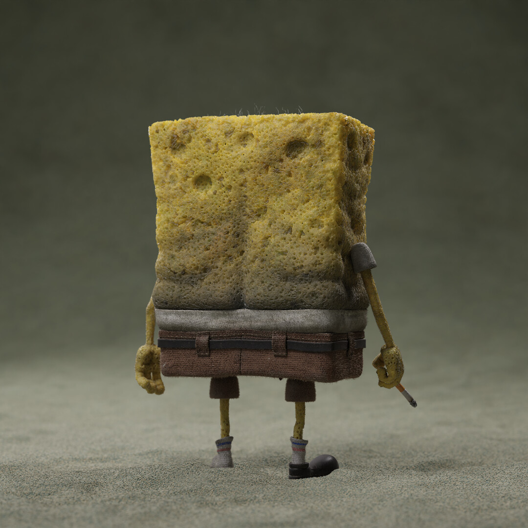 tired spongebob
