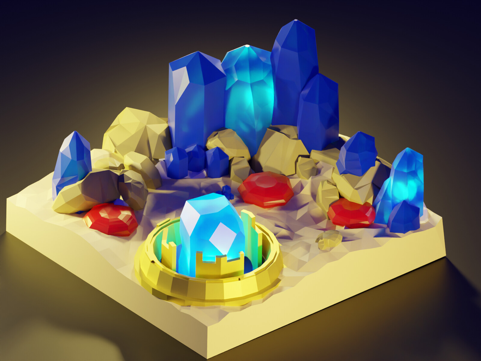 ArtStation - Crystal desert