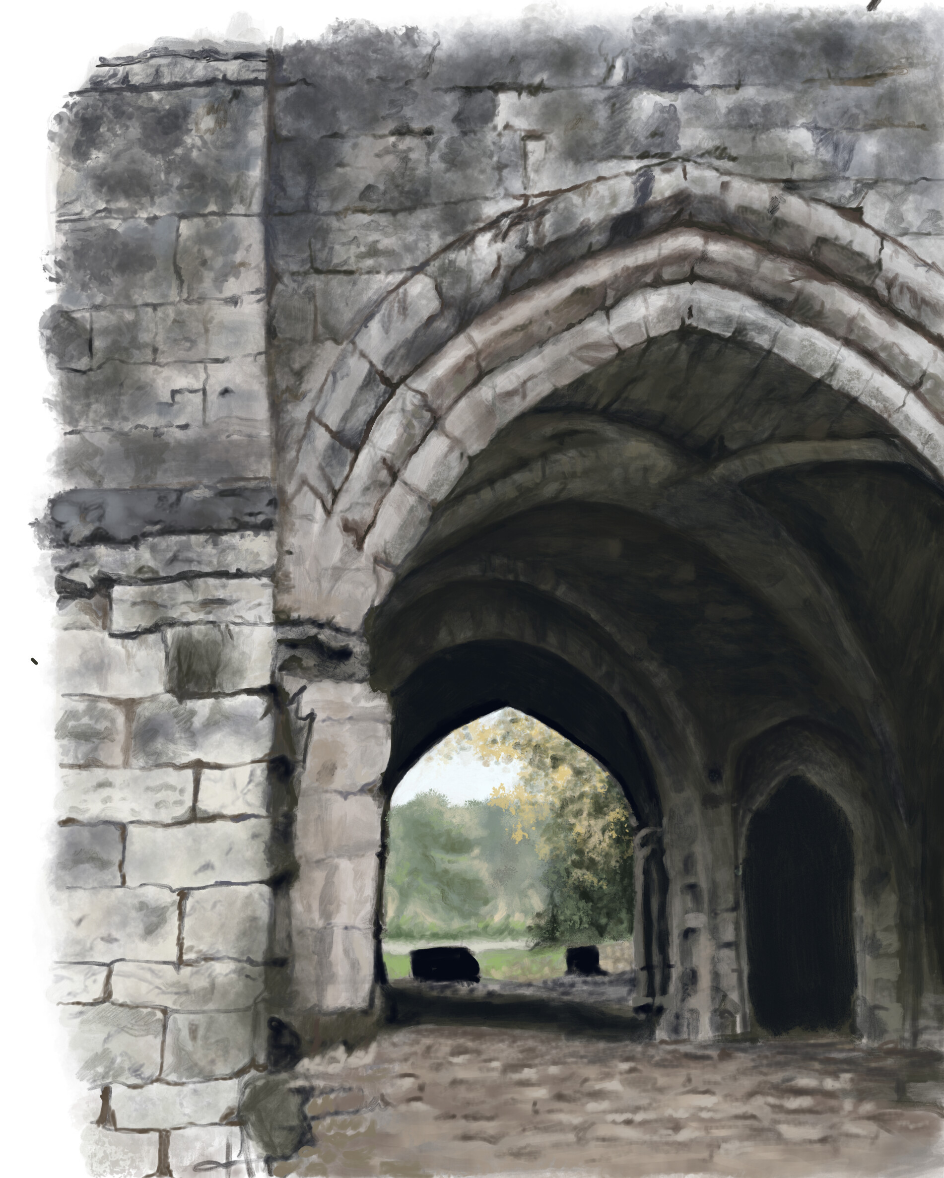 Mani Haider - Archway painting timelapse