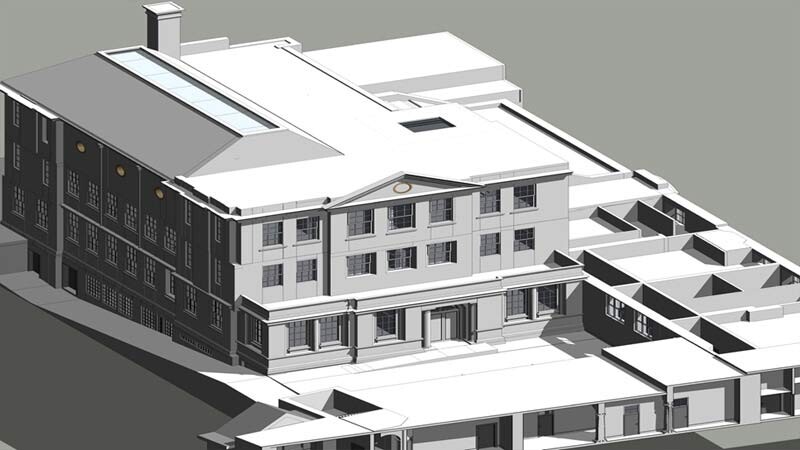 ArtStation - 3D BIM Model of the Educational Centre