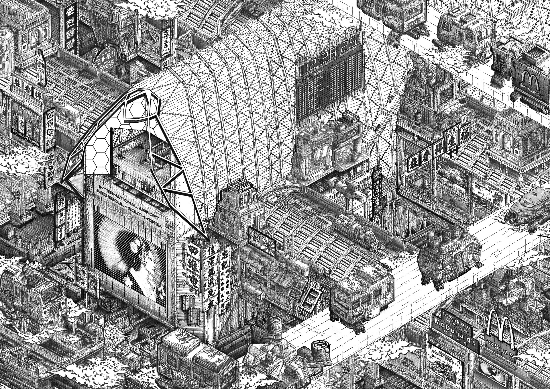 ArtStation - International Airport - Neo Seoul Year 2144 - South Korea
