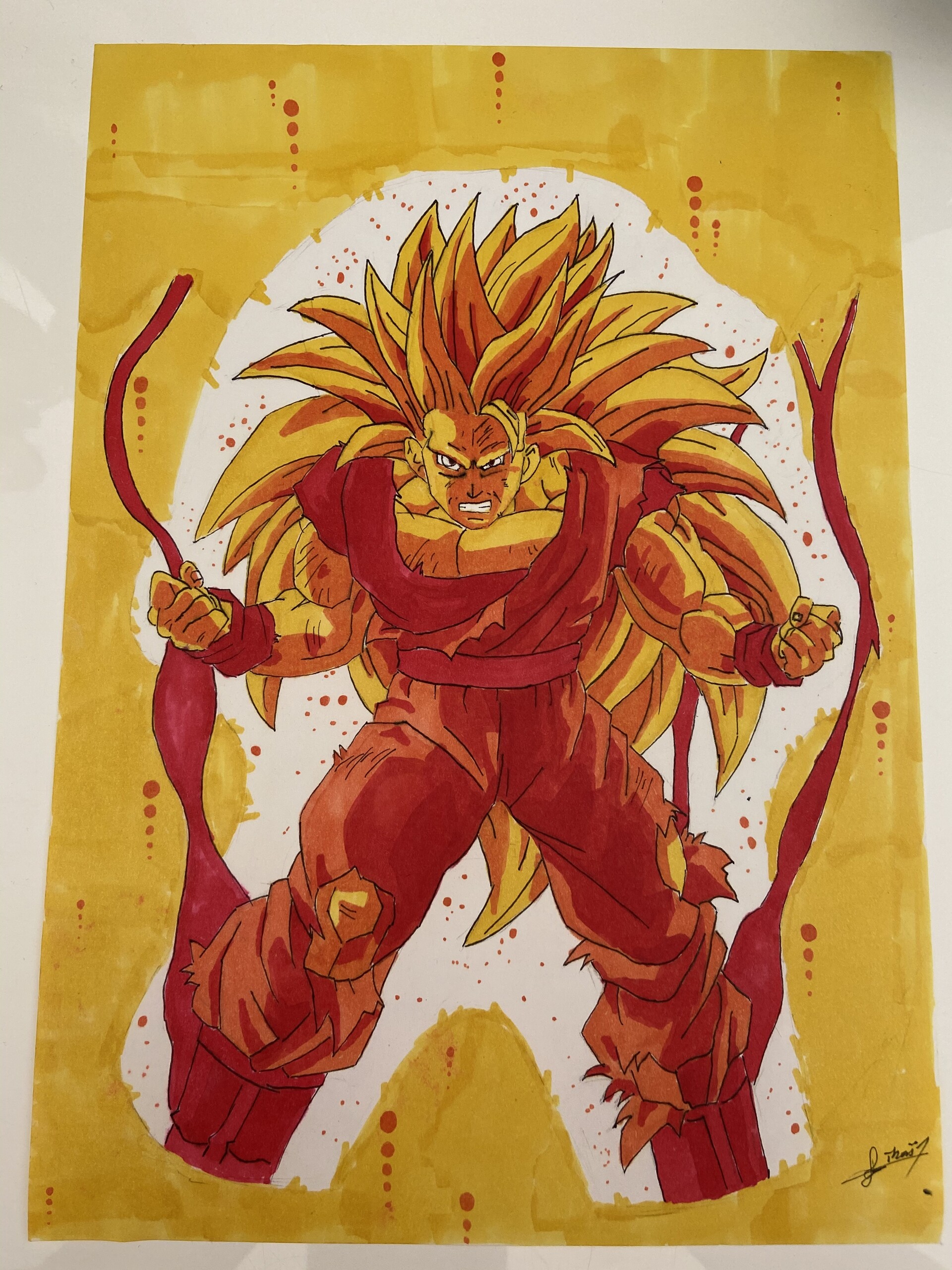 ArtStation - Burning Goku Ssj 3