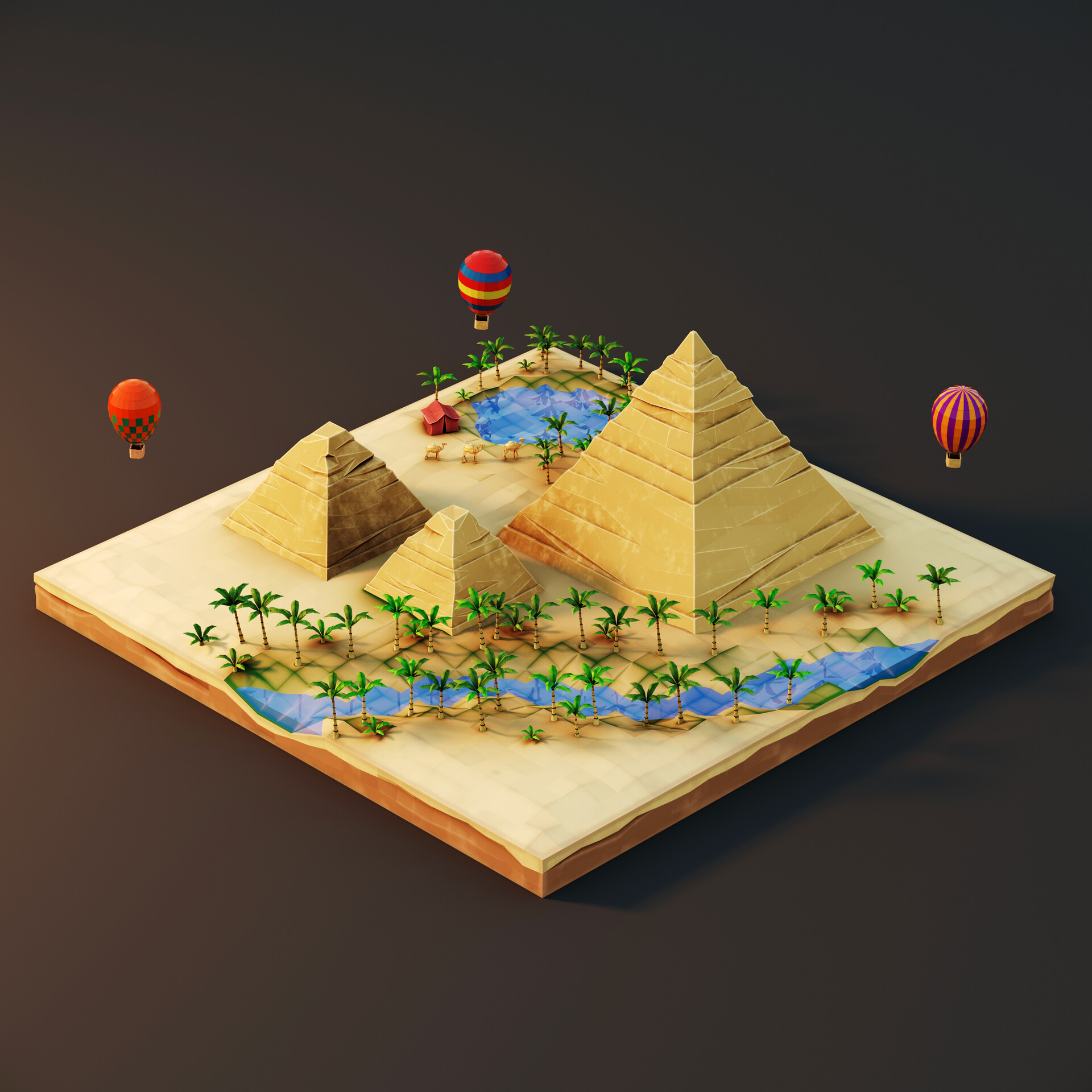 ArtStation - Egyptian Pyramids
