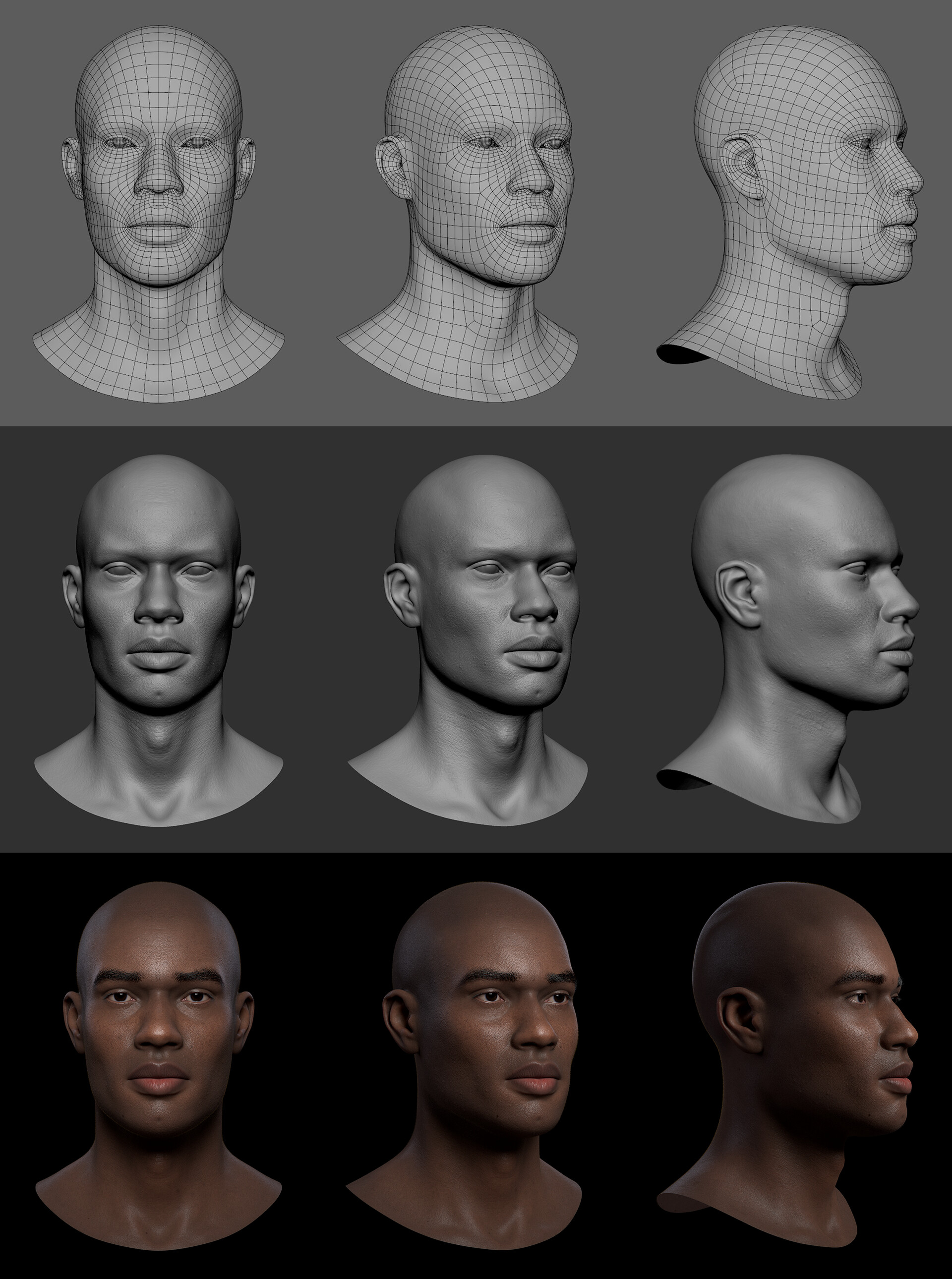 Pablo - Head modeling exercise #02