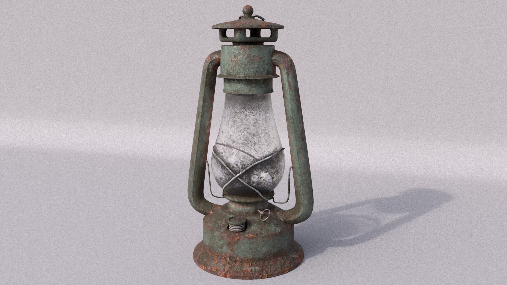 ArtStation - Textured Oil Lamp