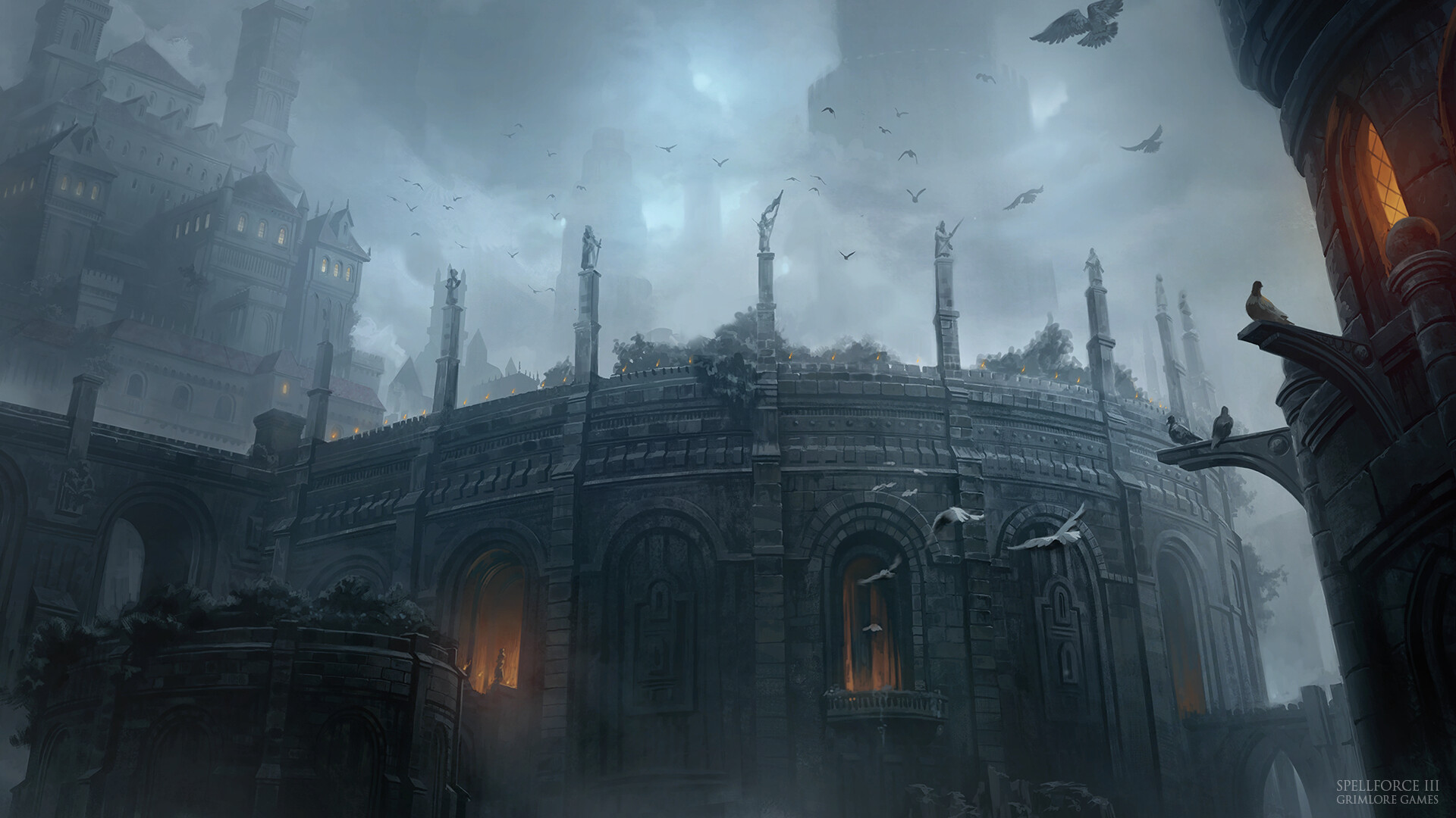 Mornings in the Citadel by Daniel Rizea : ImaginaryArchitecture