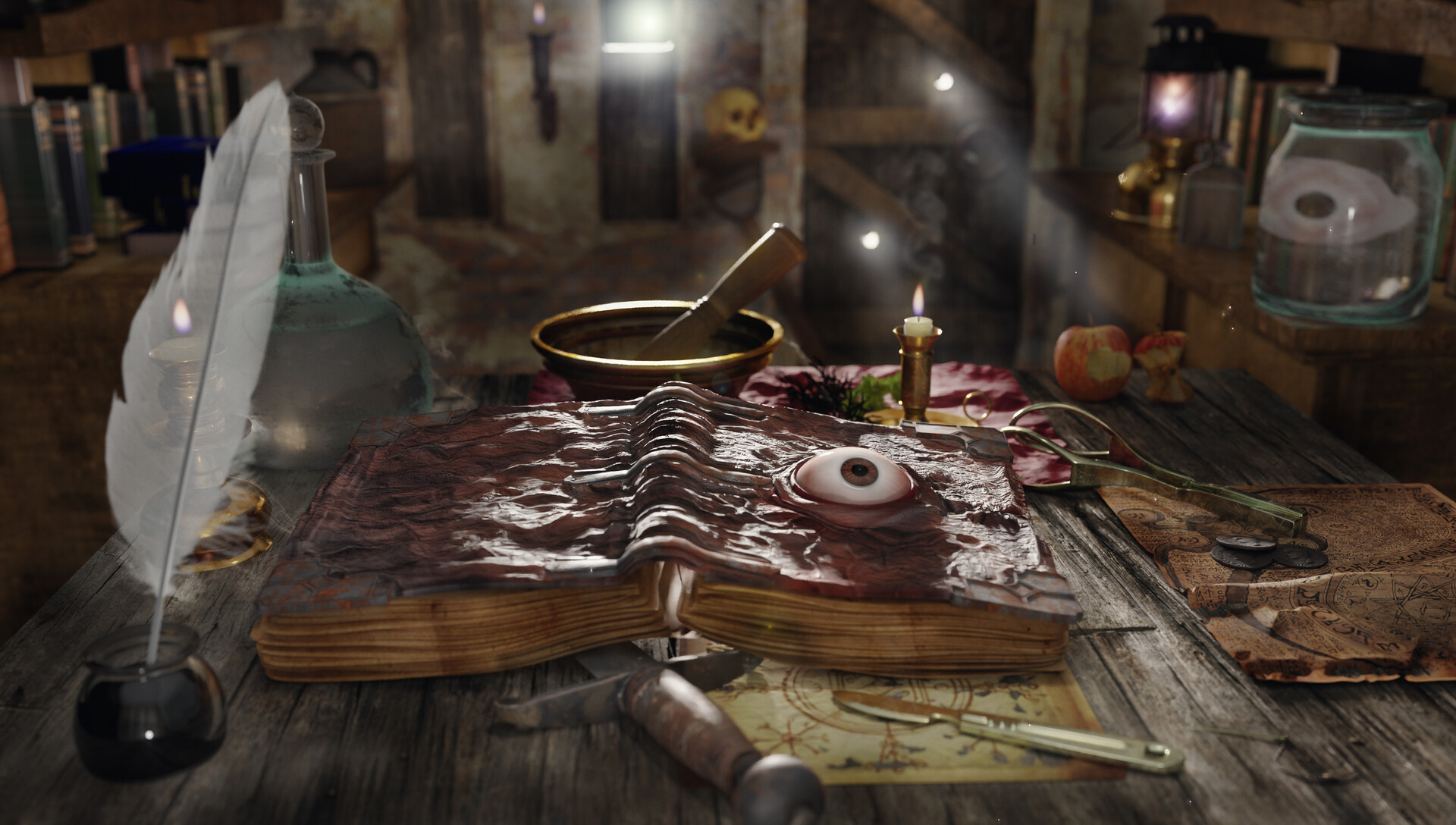 ArtStation - The creation of the Grimoire.