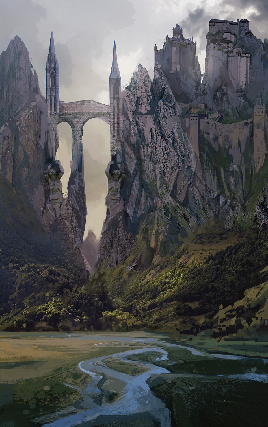 ArtStation - photobashing landscape design