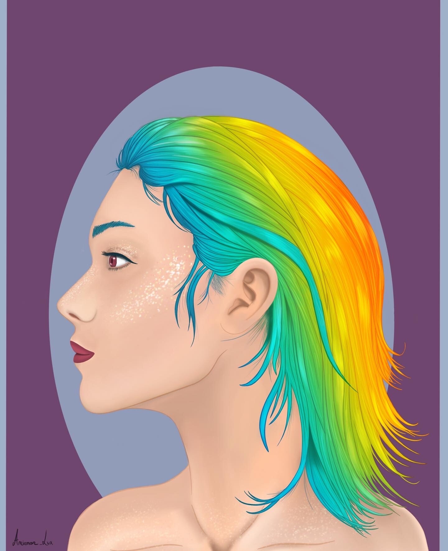 ArtStation - Rainbow Girl