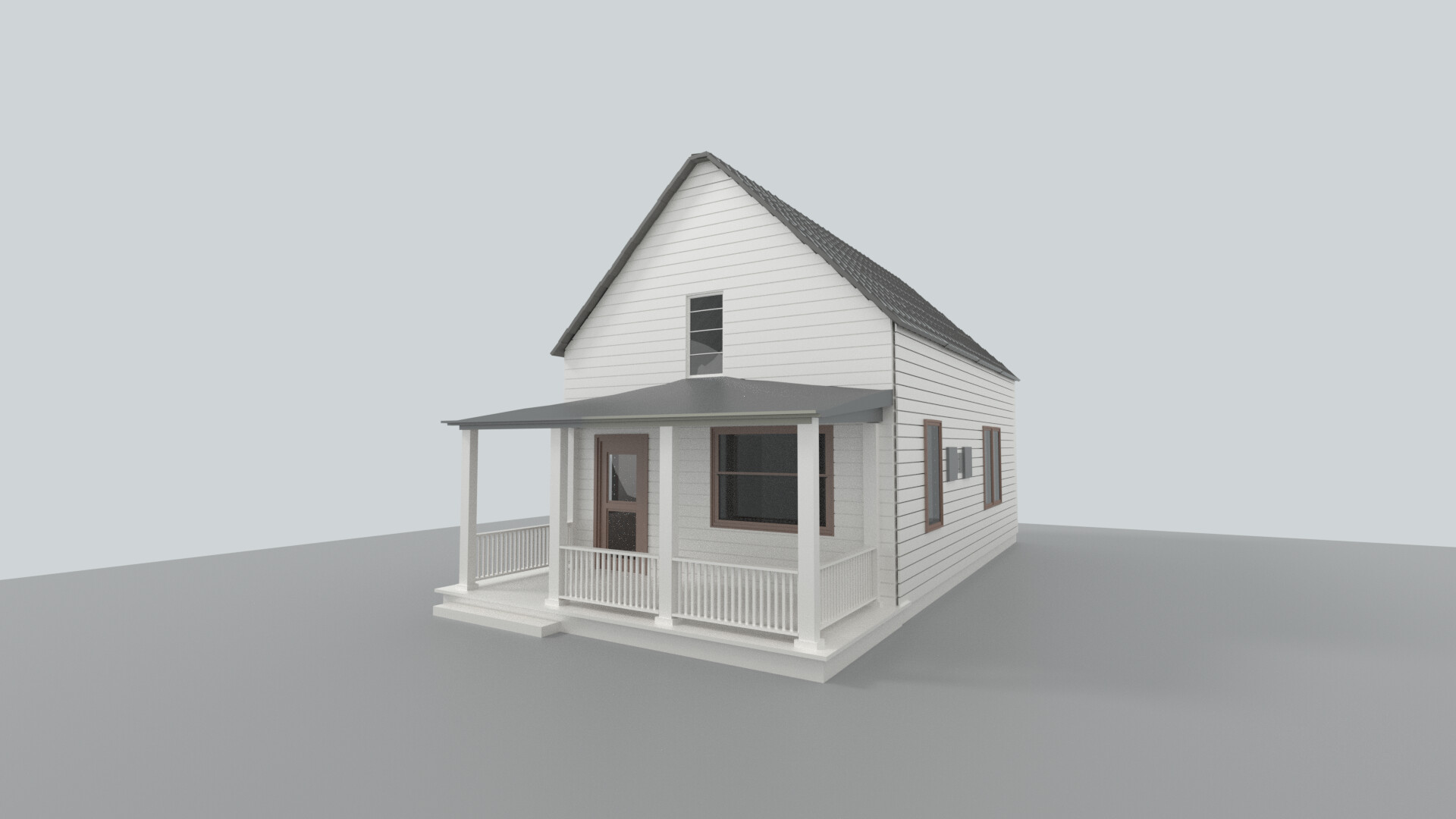 ArtStation - Midwestern American Home concept with full interior.